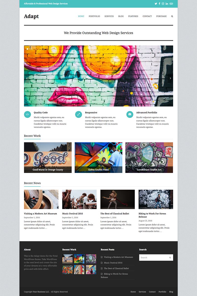 Adapt Business Portfolio Total WordPress Theme Demo - WPExplorer Adapt Business Portfolio Total WordPress Theme Demo - WPExplorer