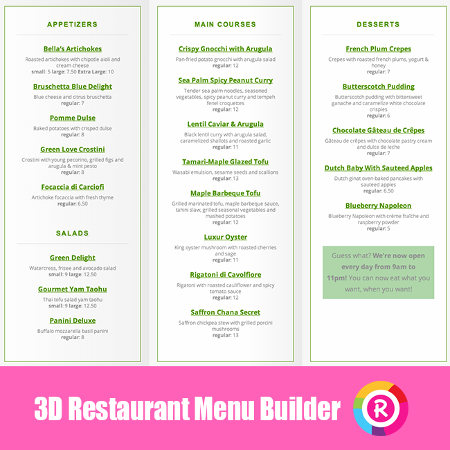 Restaurant Menu Builder Plugin - WPExplorer Restaurant Menu Builder Plugin - WPExplorer